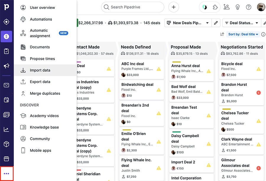 Come posso creare attività in blocco? - Knowledge Base | Pipedrive